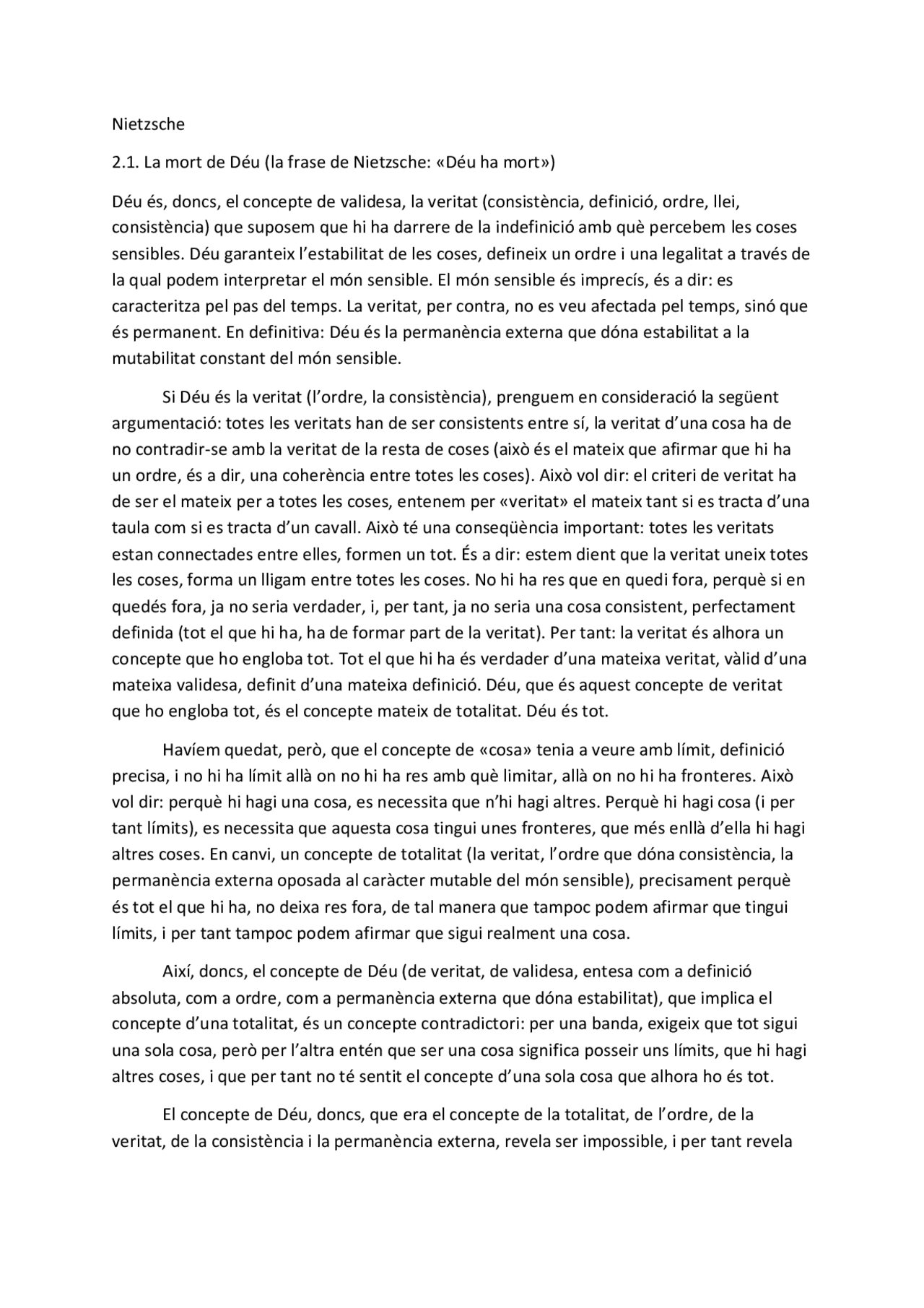 Apuntes Filosofía Nietzsche Docsity