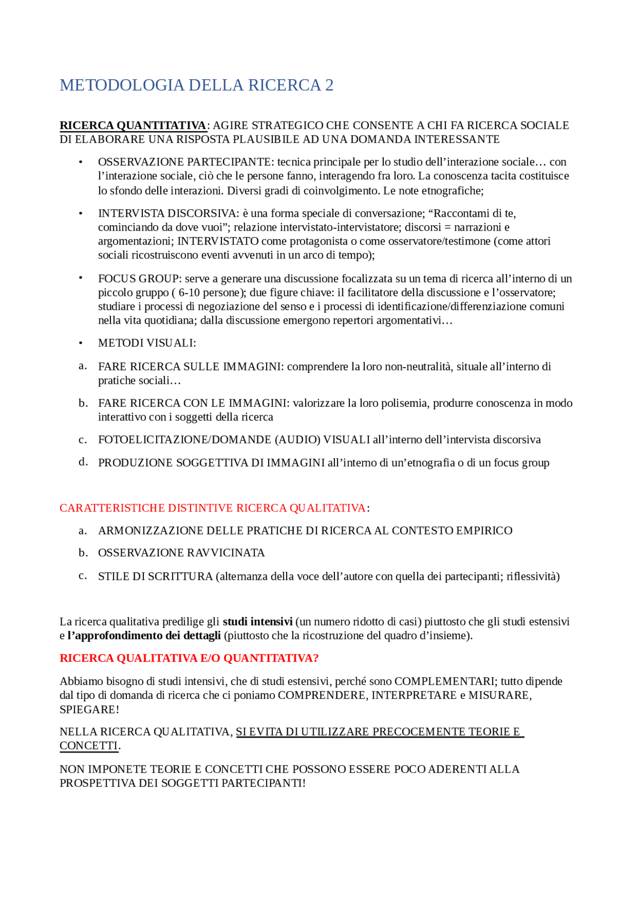 Osservazione Partecipante Libro Docsity
