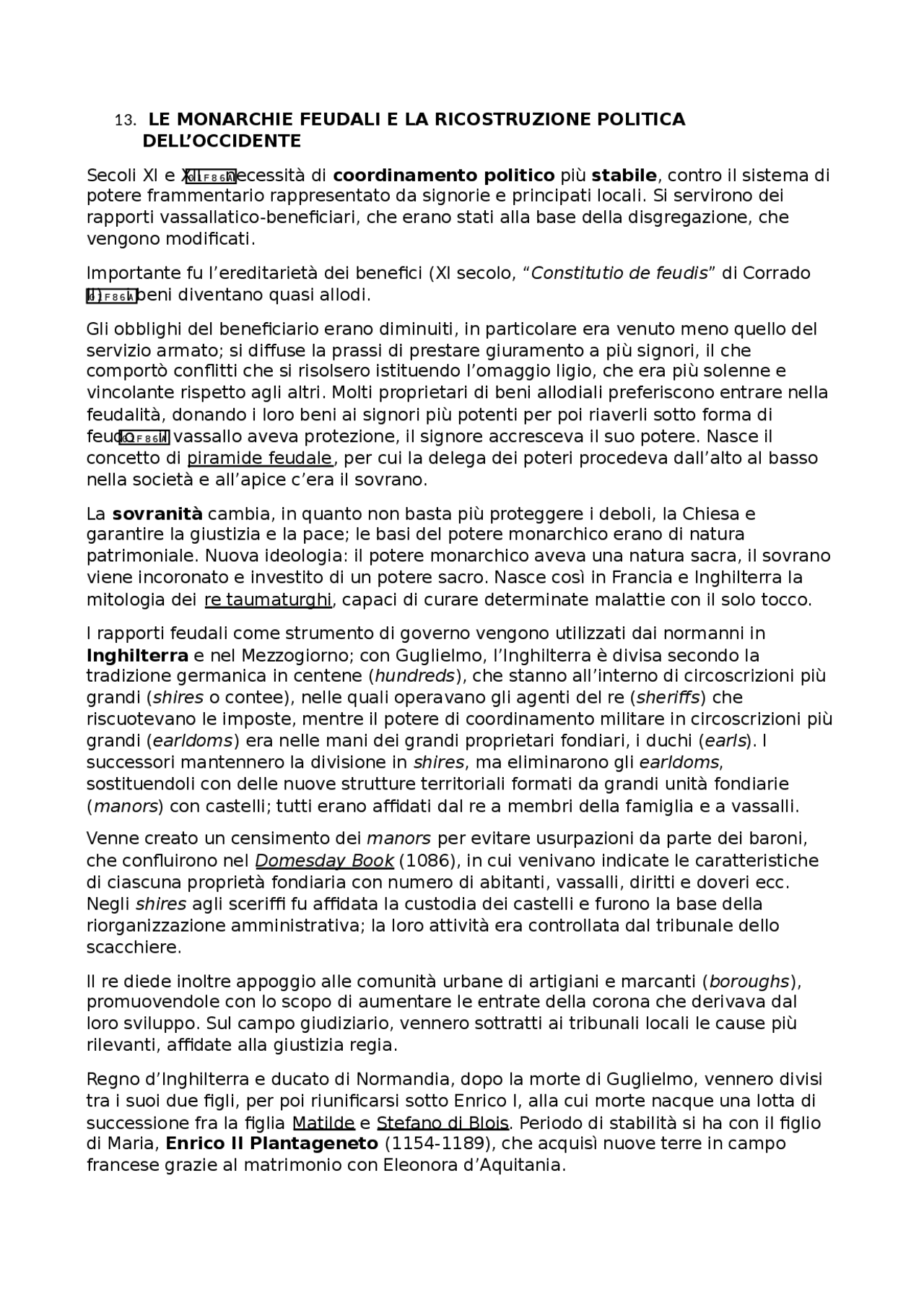 Riassunto Manuale Cortonesi Seconda Parte Docsity