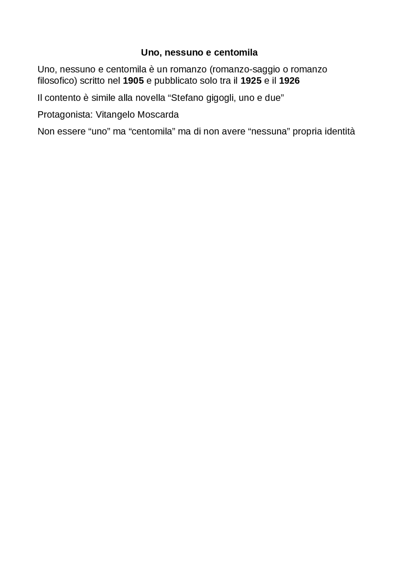 Uno Nessuno E Centomila Docsity