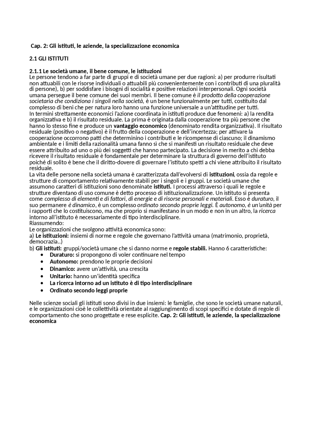 Dispense Economia Aziendale Docsity