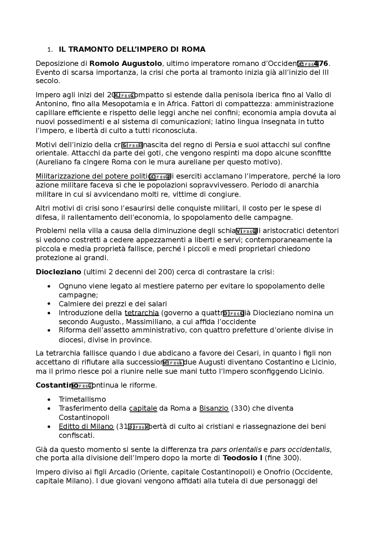 Riassunto Manuale Cortonesi Prima Parte Docsity