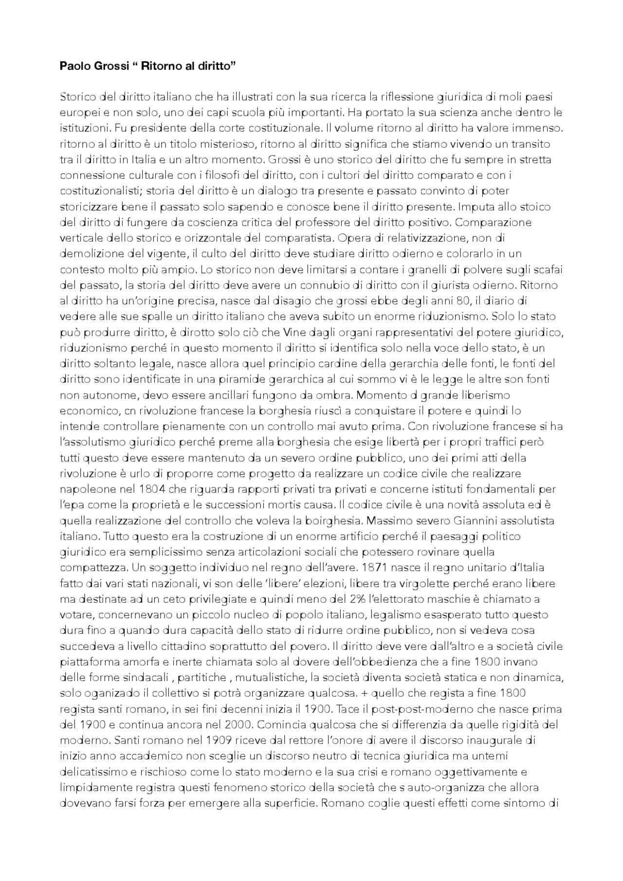 Appunti Lezione Tenuta Da Paolo Gossi Docsity