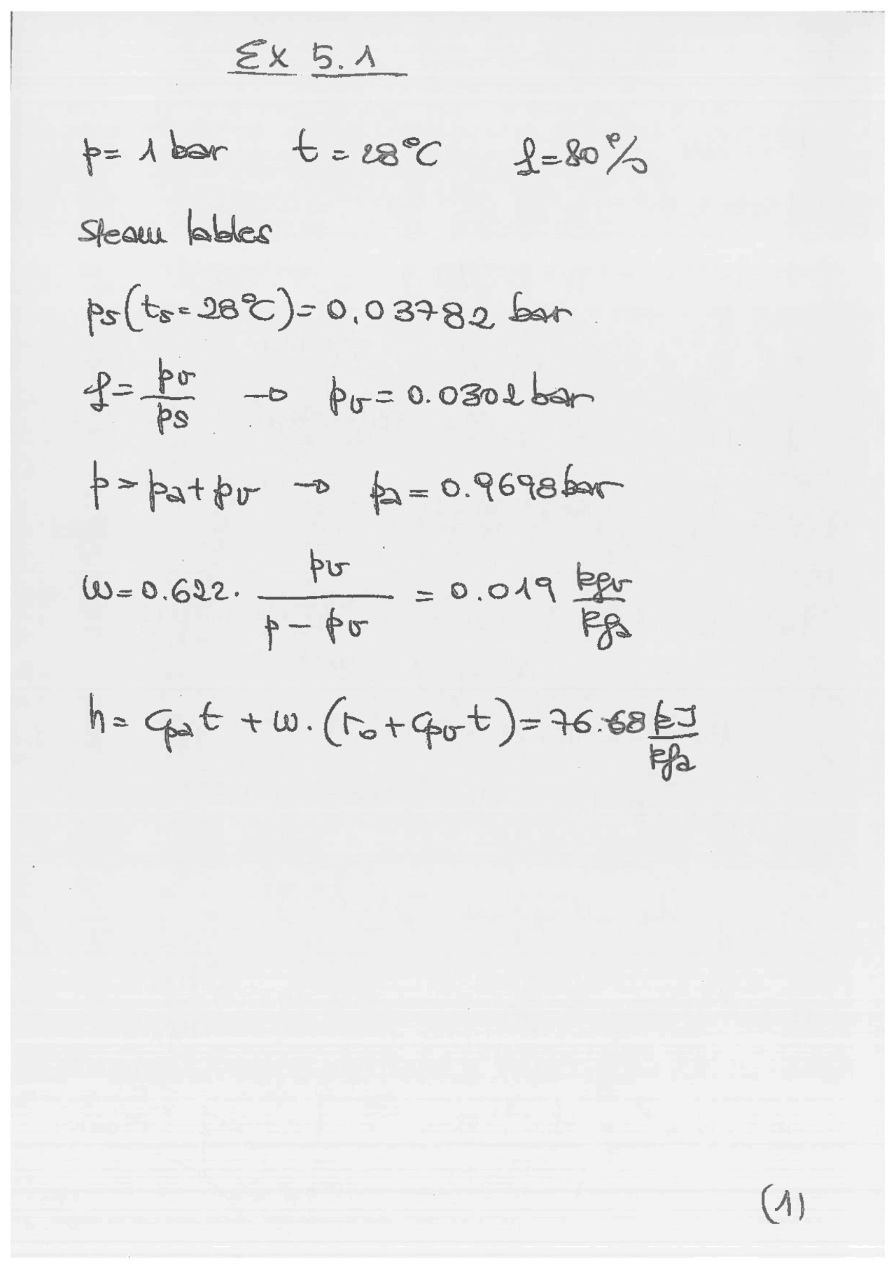 Solutions Of Exercises Of The First Chapter In Heat Transfer Docsity