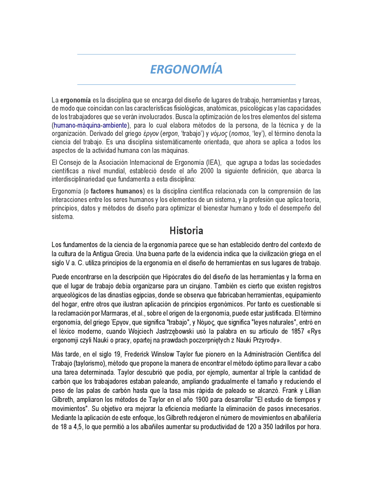 Mejorar las condiciones laborales - Docsity