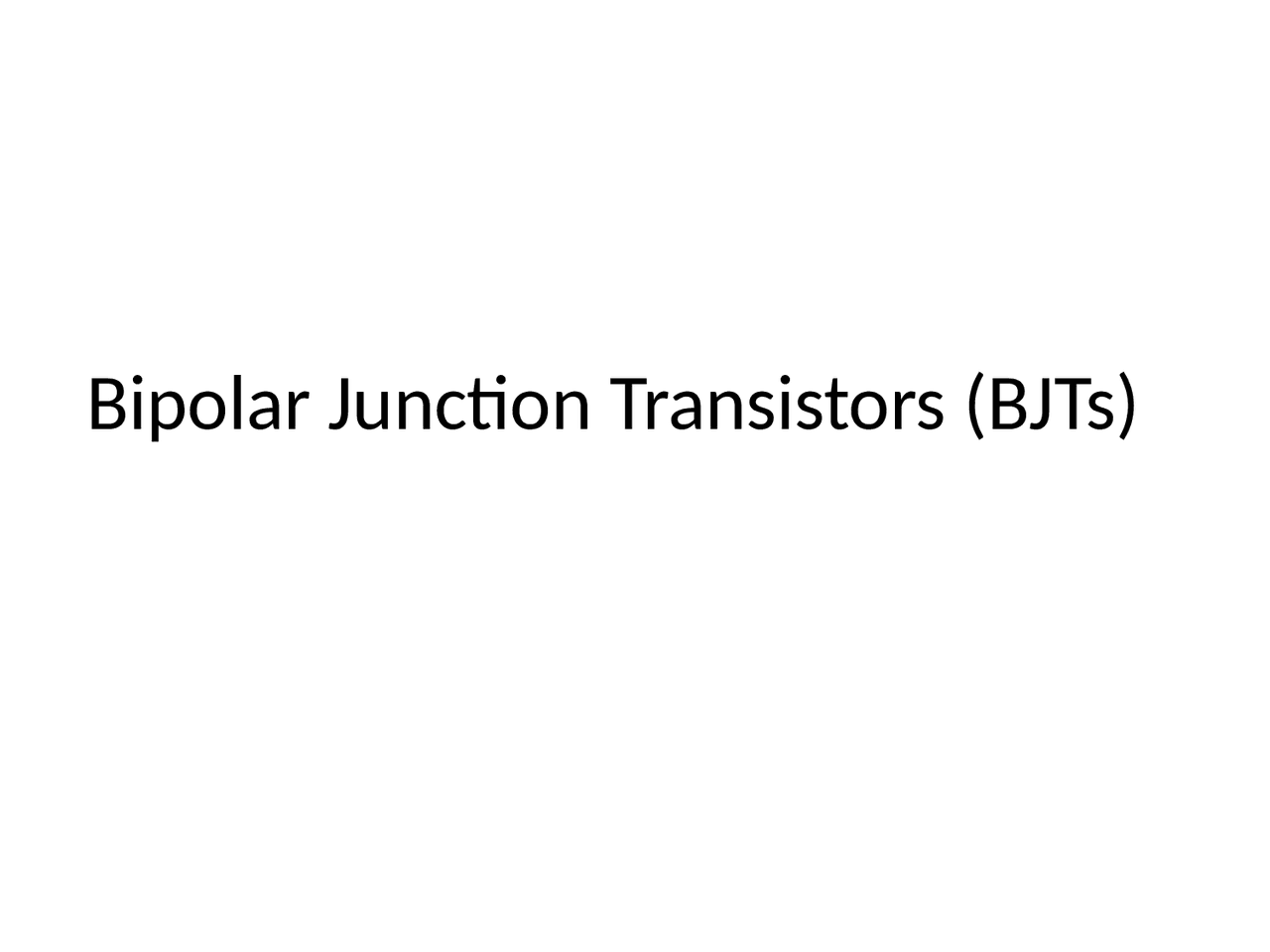 Ppt Presentation On Bi Polar Junction Transistor Docsity