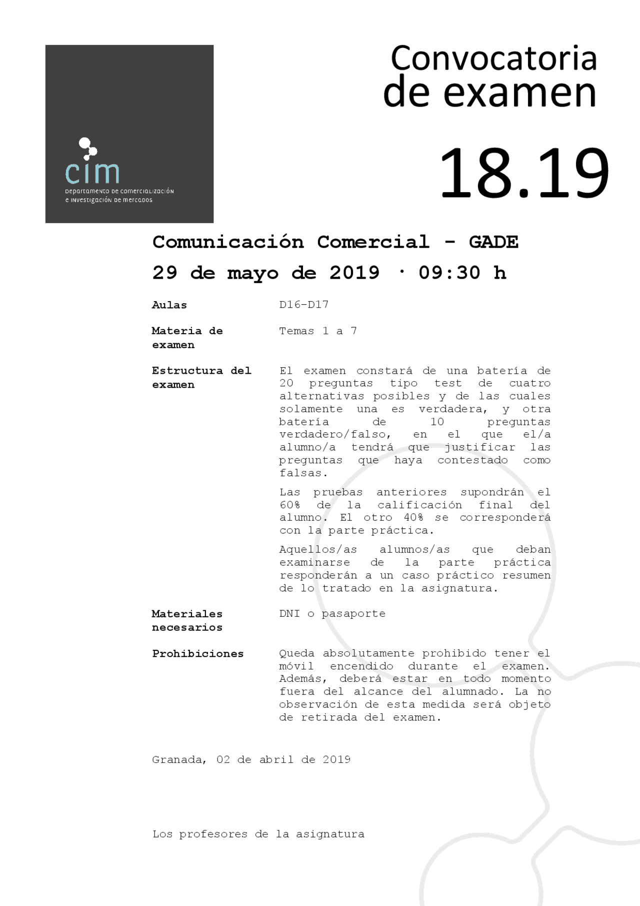 Comunicación Comercial Docsity