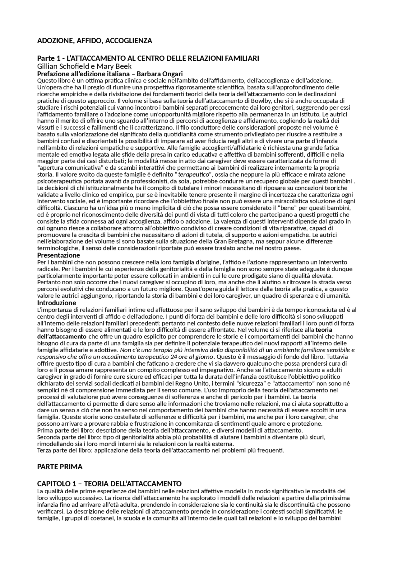 Adozione E Affido Libro Docsity