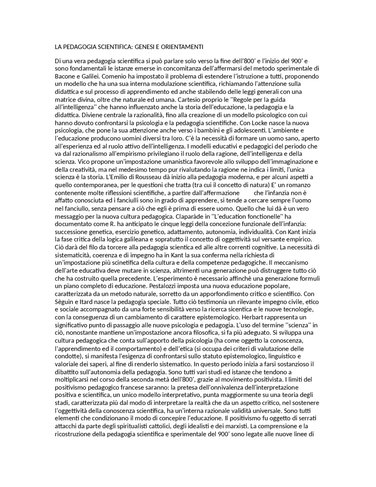 Dalla Certezza Alla Complessità Docsity