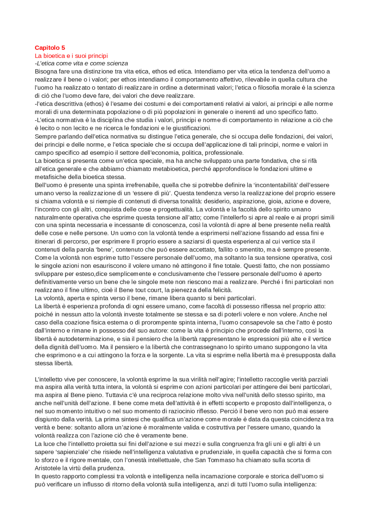 Manuale Di Bioetica Docsity
