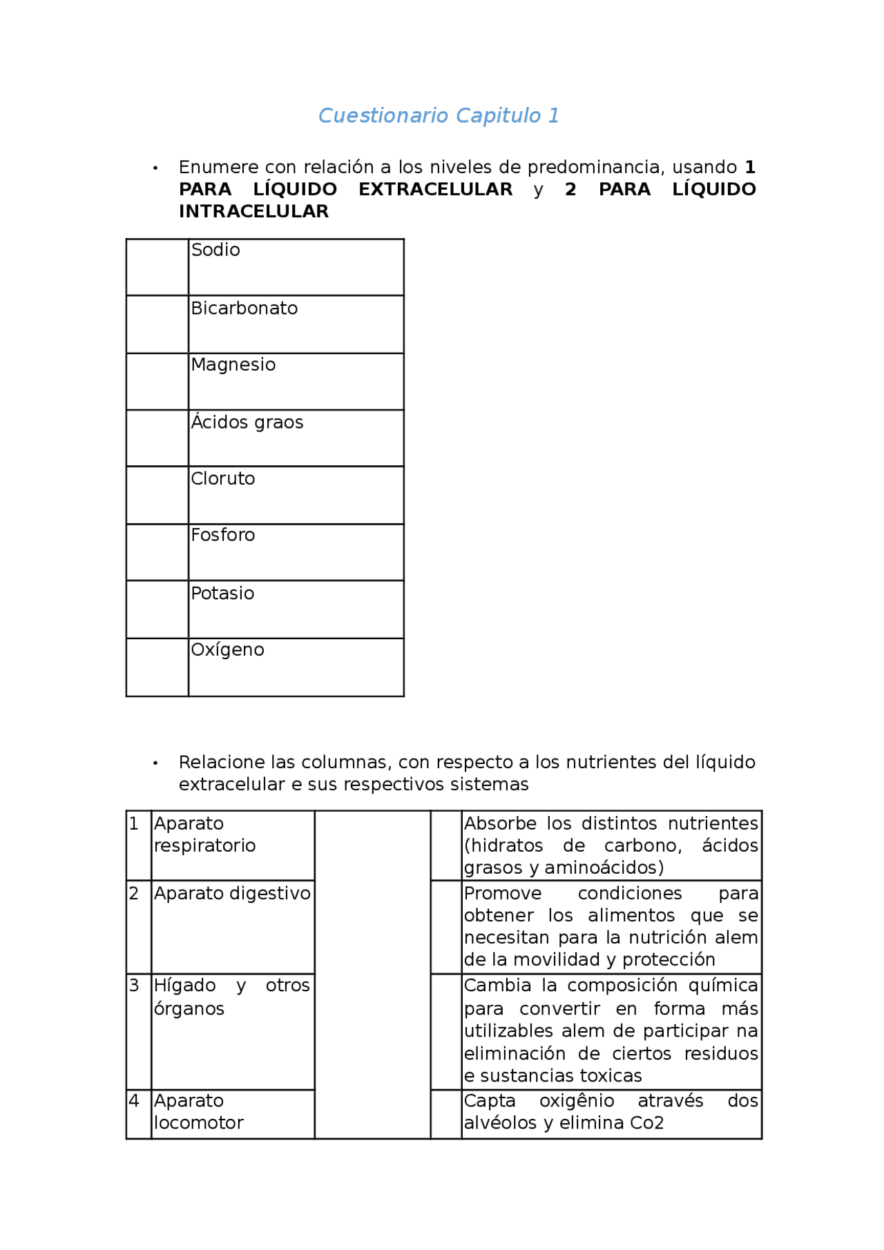 Cap 1 De Fisiologia Gyton Docsity