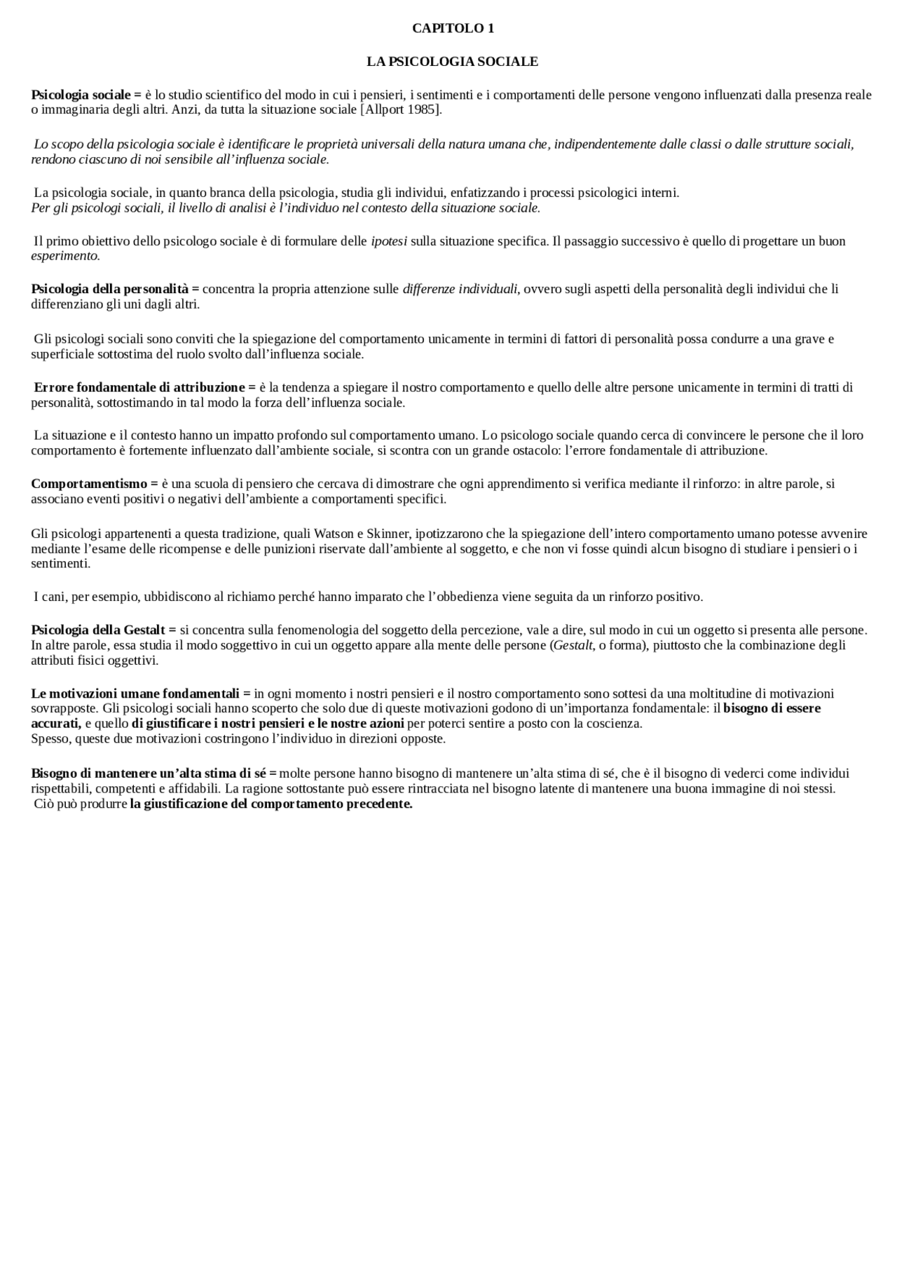 Psicologia Sociale Aronson Docsity