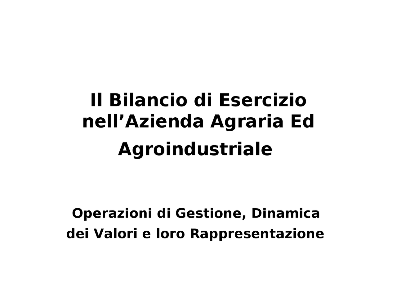 Bilancio Di Esercizio Docsity