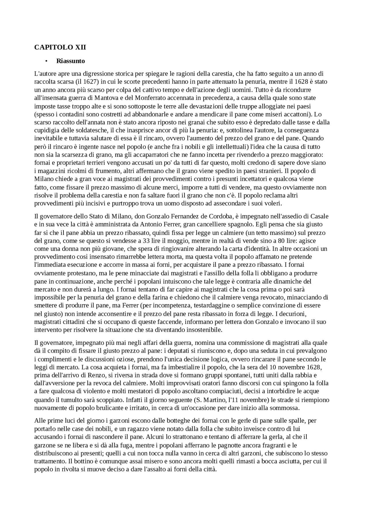 Promessi Sposi Cap12 Docsity