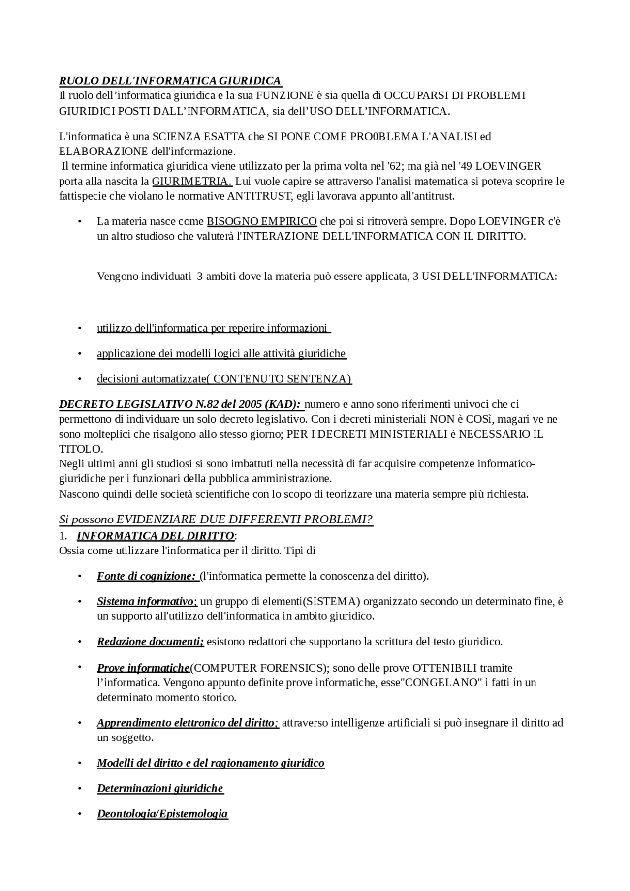 Appunti Di Informatica Docsity