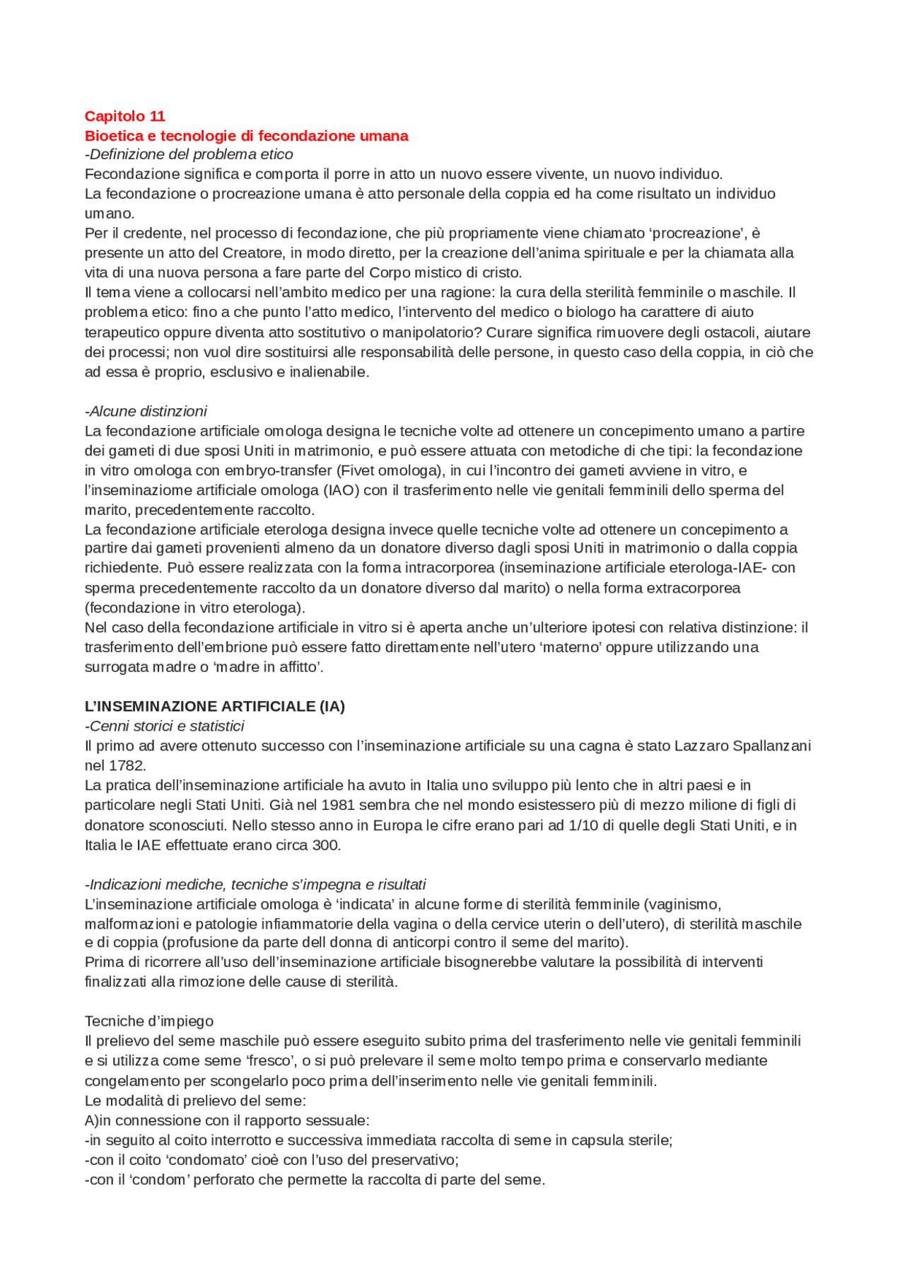 Manuale Di Bioetica Docsity