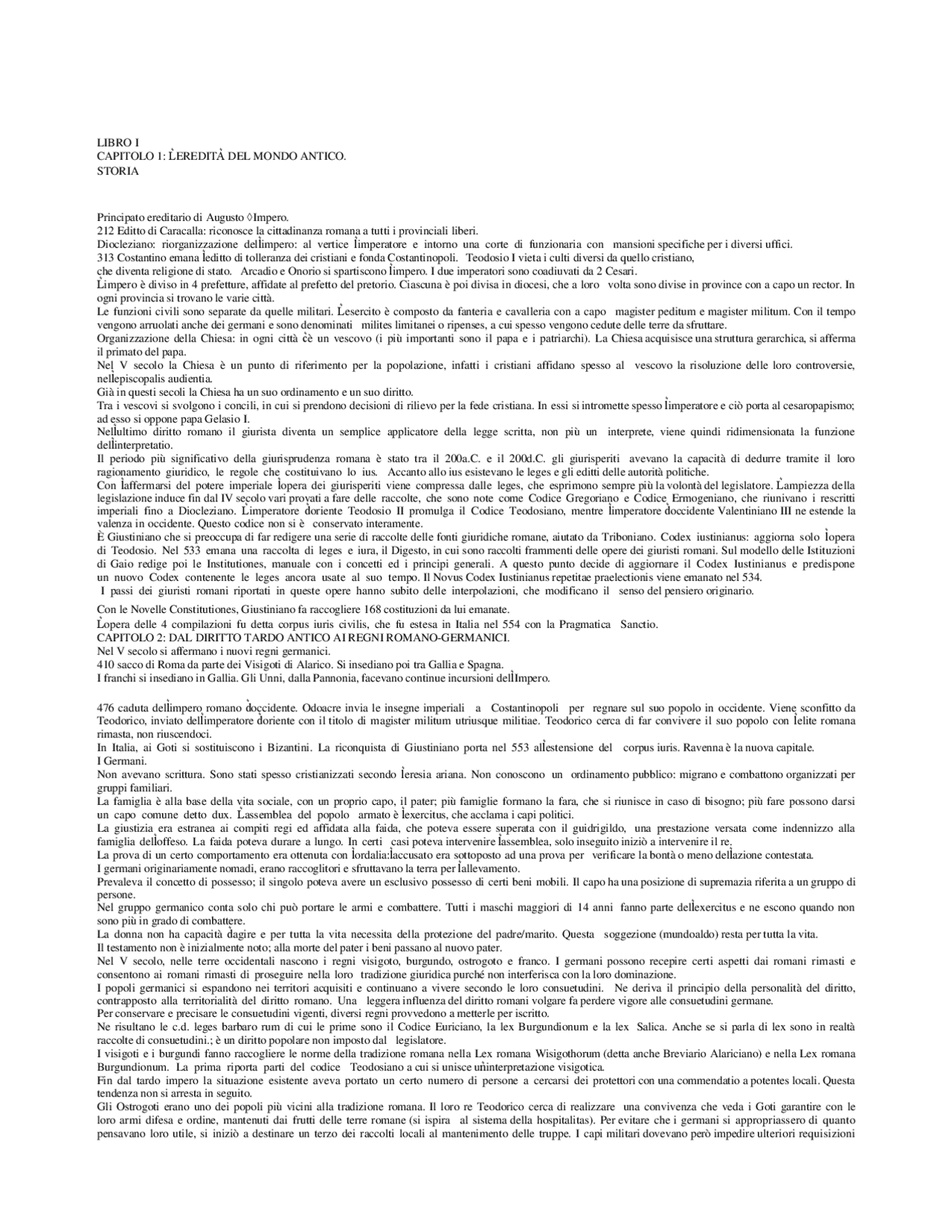 Storia Del Diritto Età Moderna Riassunto Docsity