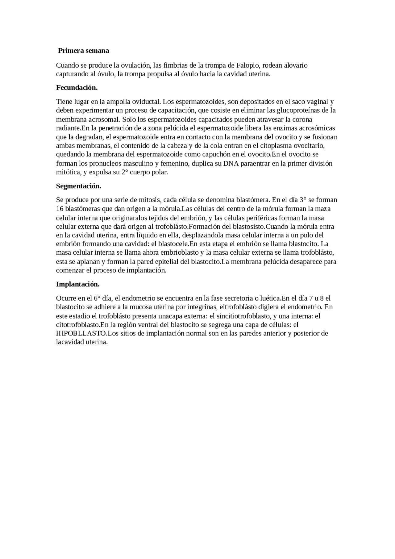 Desarrollo Embrionario Apuntes De Anatomía Aplicada Docsity