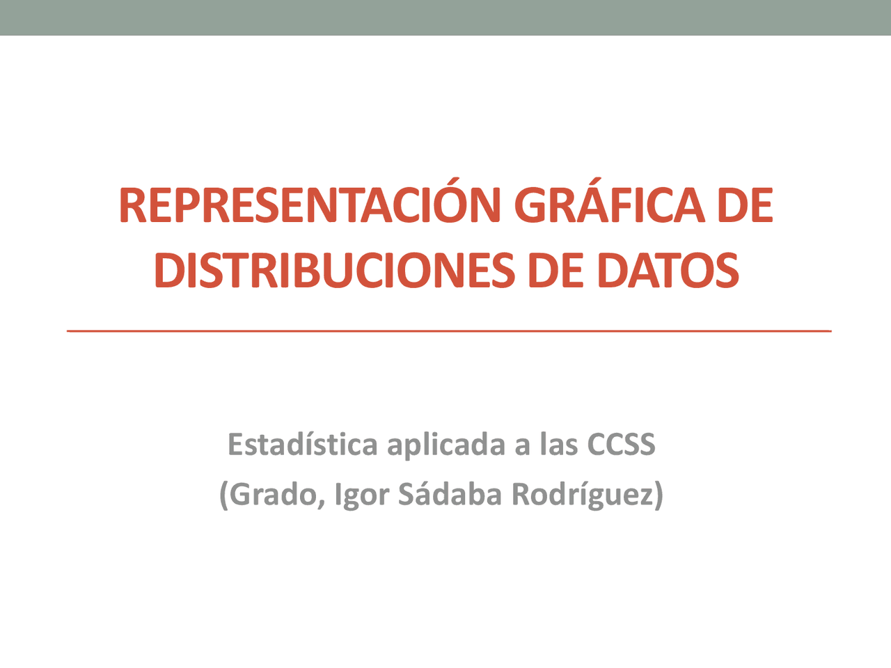 7 Representación Gráfica Distribuciones De Datos Power Point Docsity