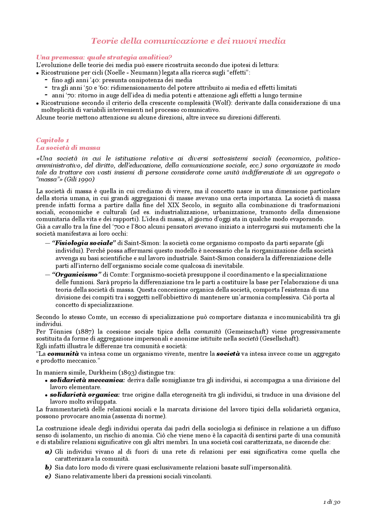 Teorie Delle Comunicazioni Di Massa Bentivegna Docsity