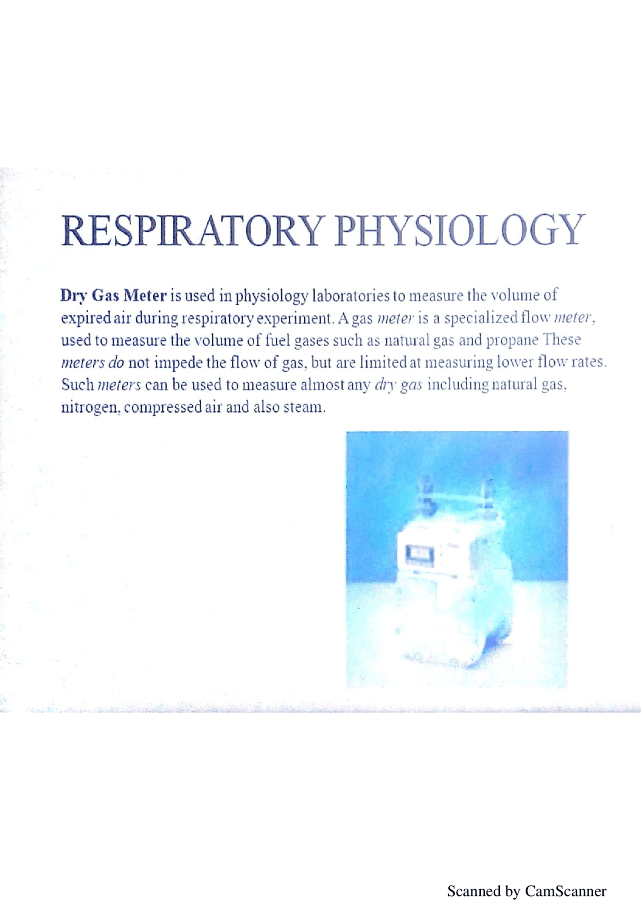 Physiology instrumentation 1 - Docsity