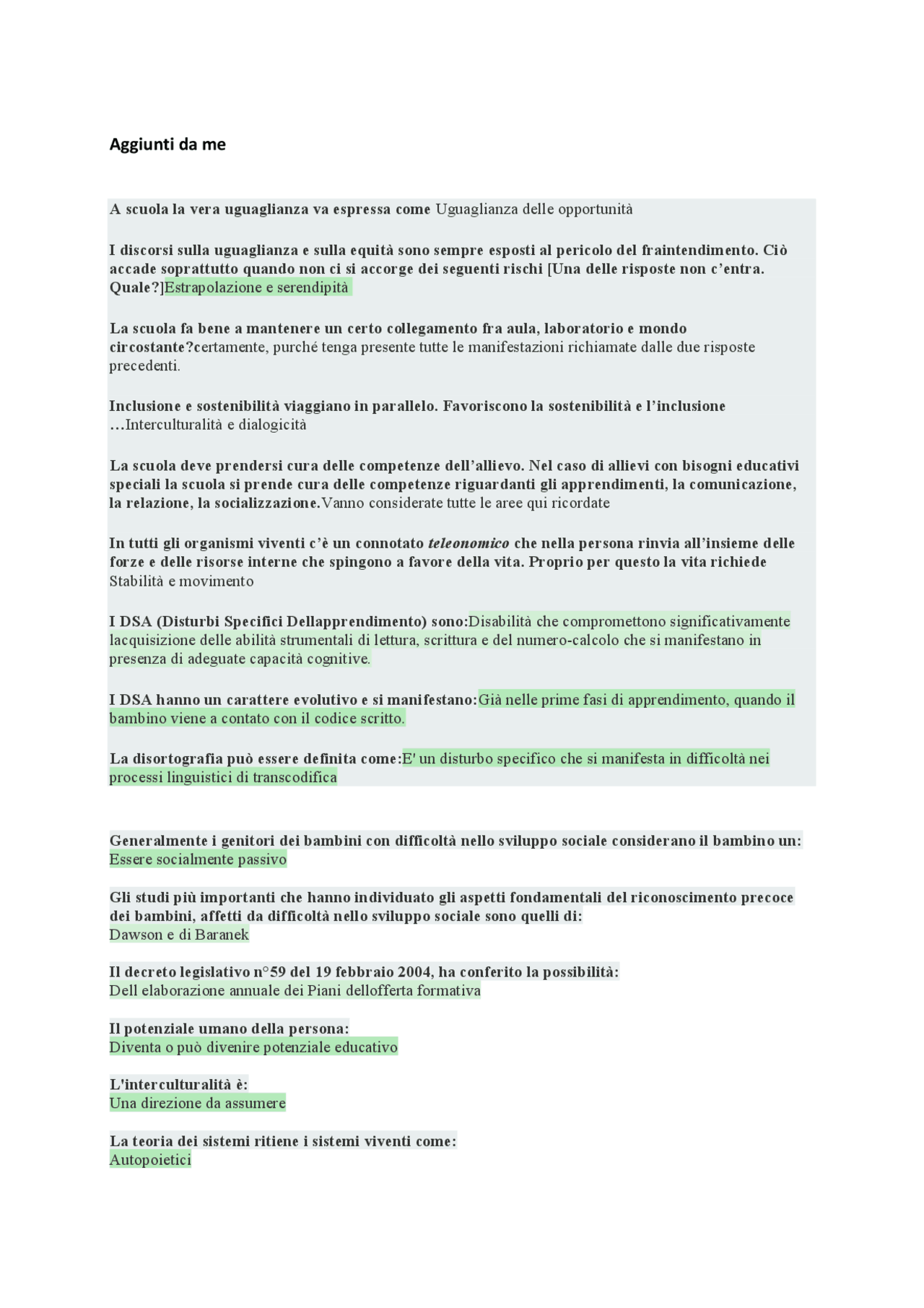 Didattica Dellinclusione 24 Cfu Pegaso Docsity