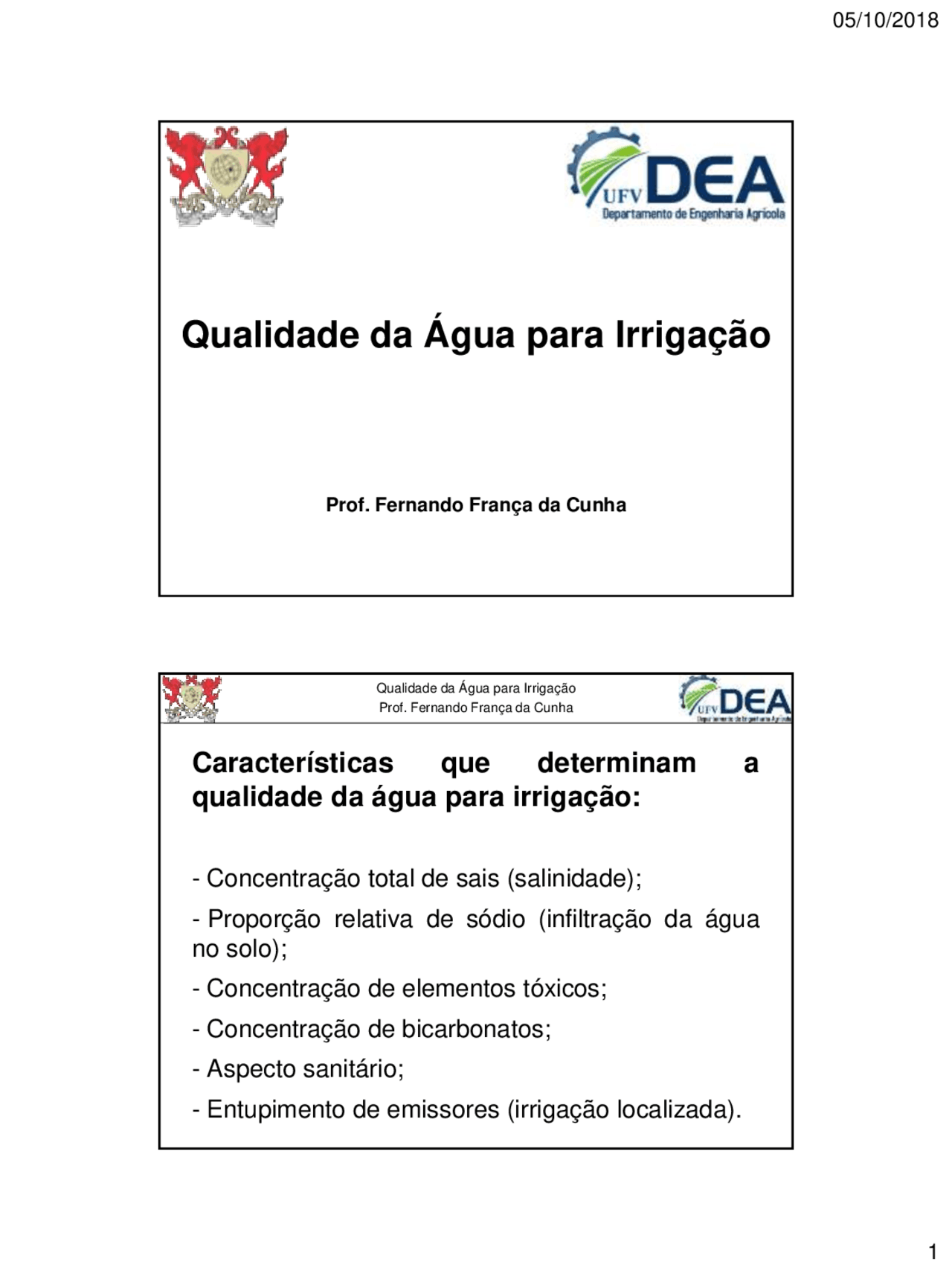 Irrigação E Drenagem 4 Docsity