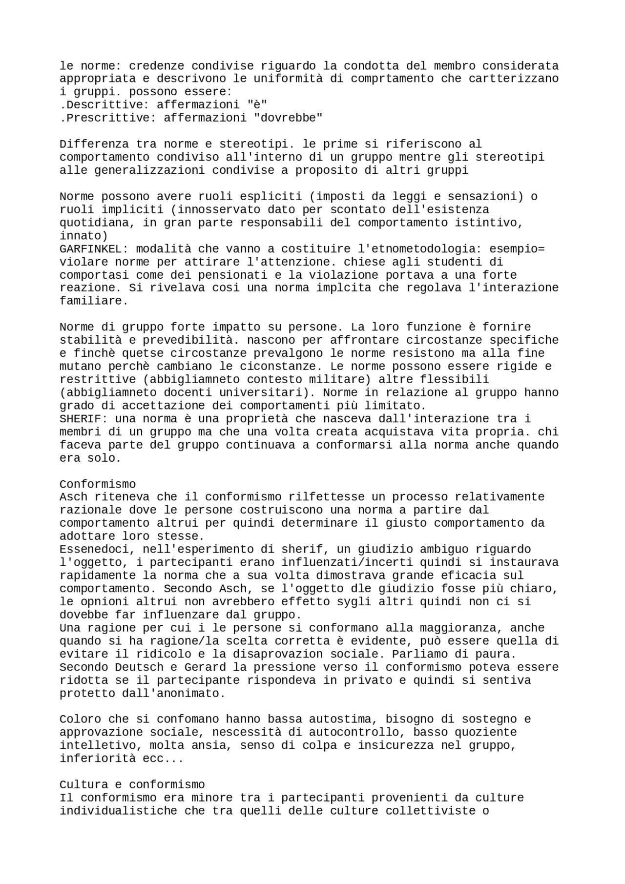 Psicologia Sociale Riassunto Docsity
