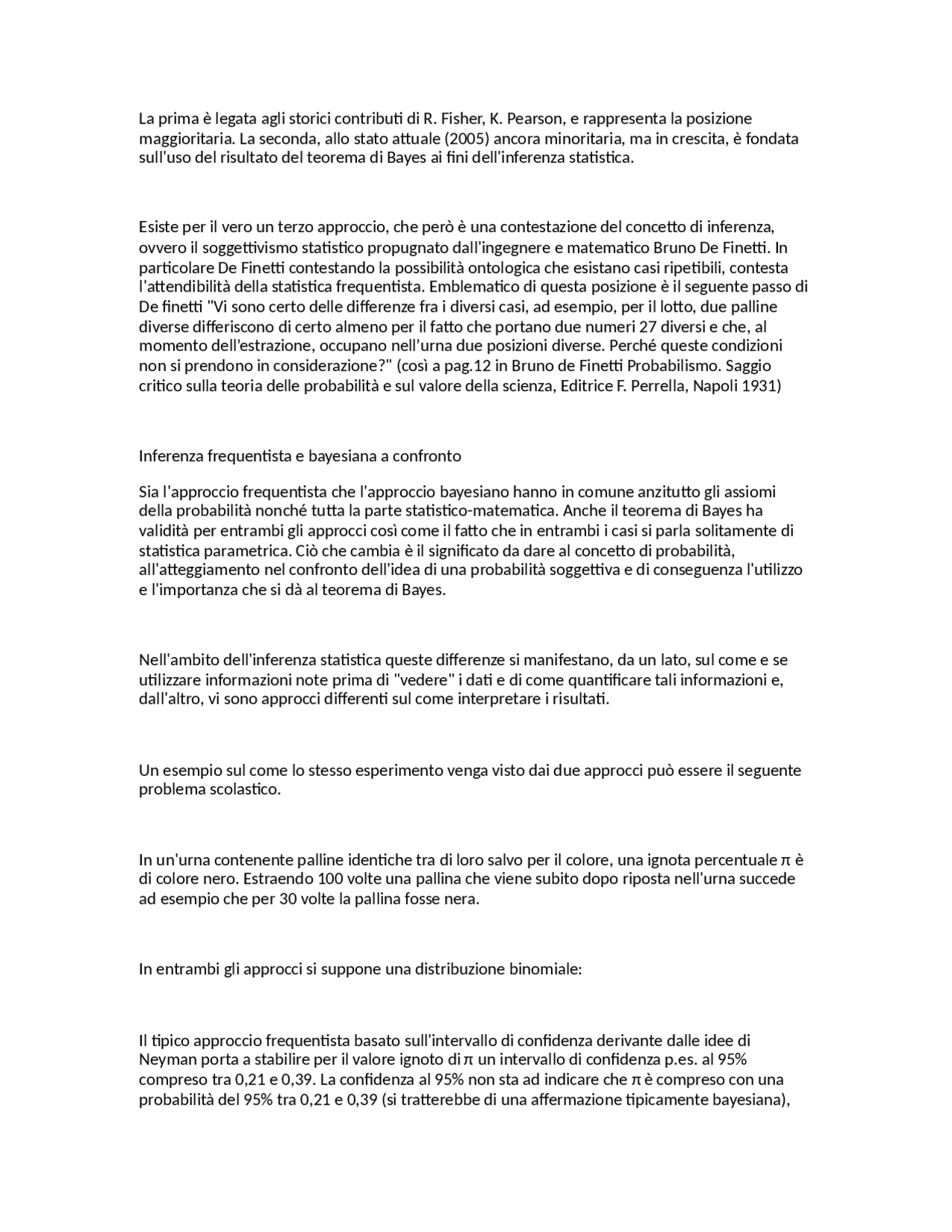 Statistica Informazioni Docsity