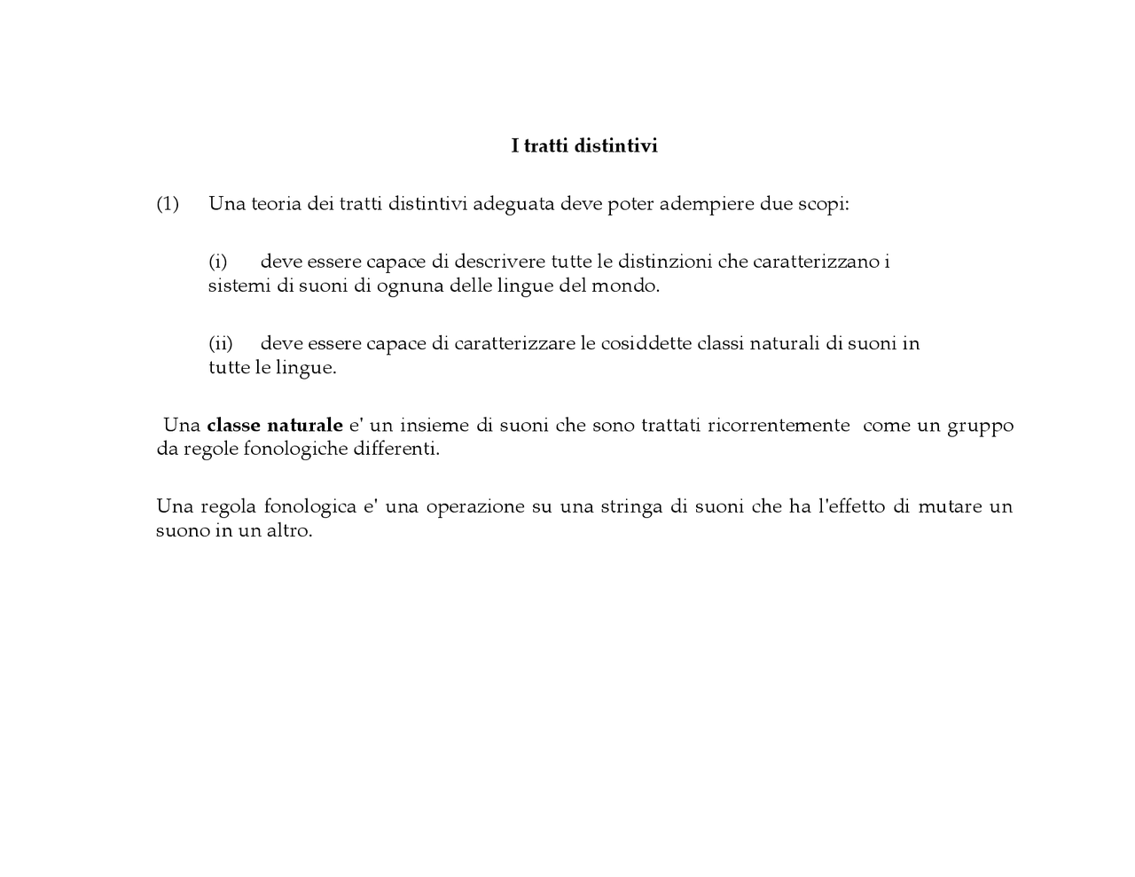 Spiegazione Fonologia Docsity