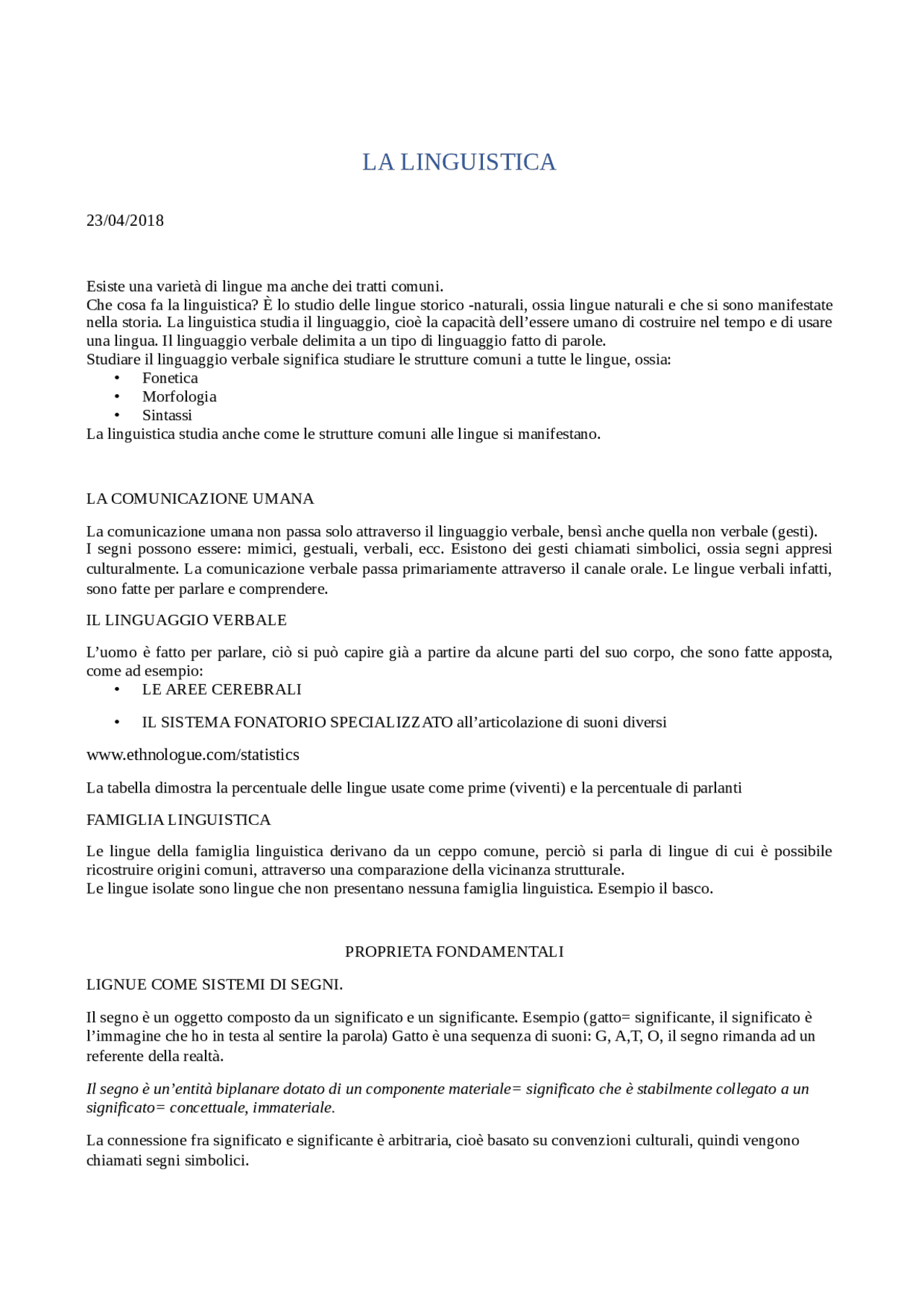 Introduzione Prima Parte Materiale Didattico Docsity