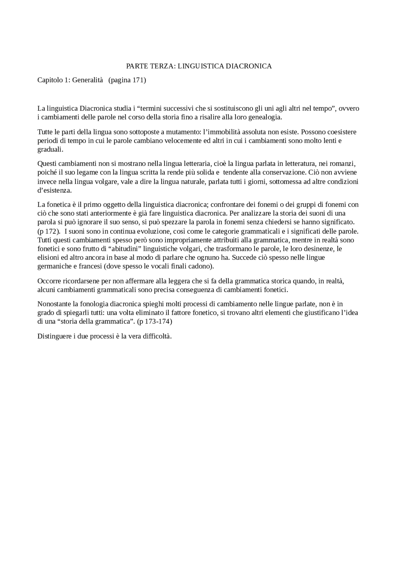 Corso Di Linguistica Generale F Saussure Docsity