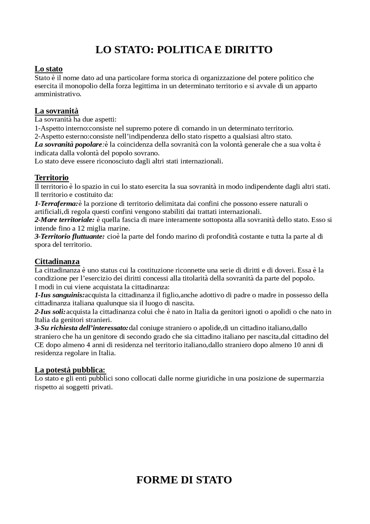 Appunti Diritto Pubblico Docsity