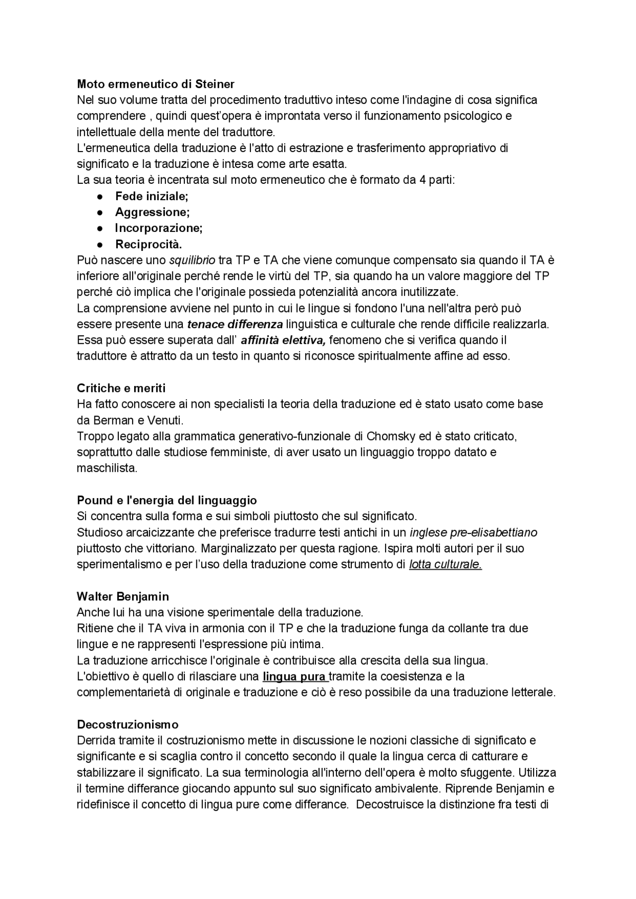 Capitoli Translation Studies Jeremy Munday - Docsity