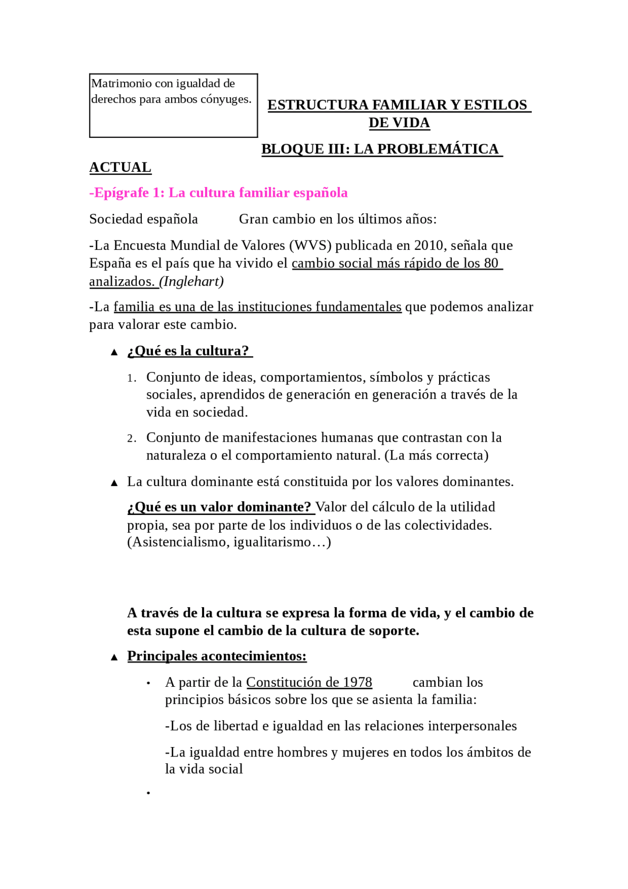 Apuntes Estructura Familiar Docsity