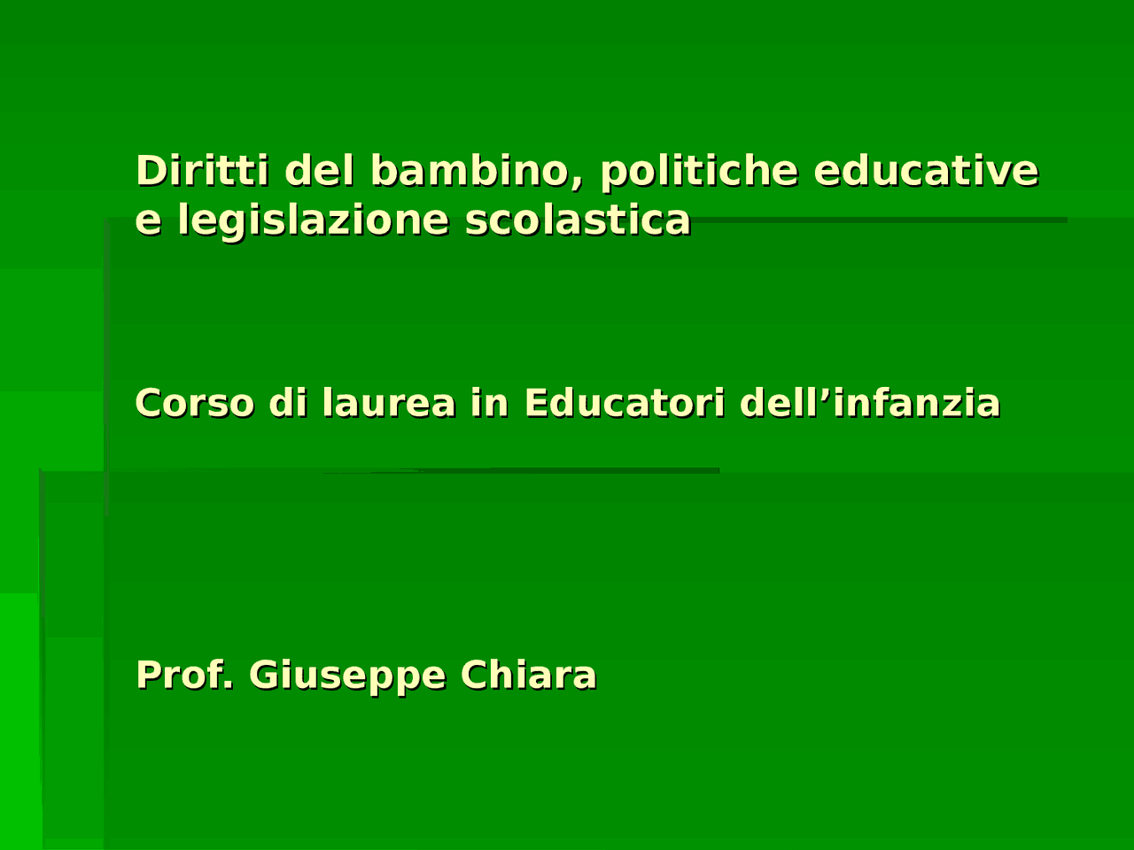 Diritti Dei Bambini Slides Docsity