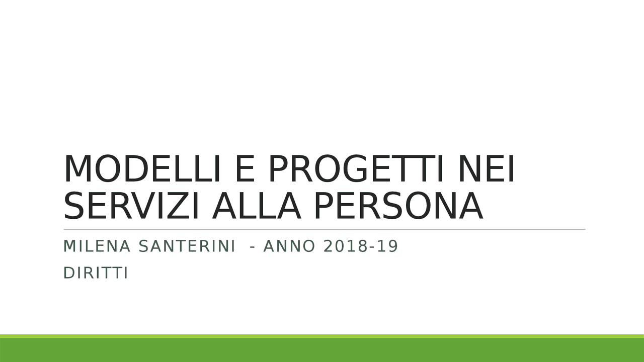 Materiale Slide Professoressa Santerini Pedagogia Del Ciclo Di Vita