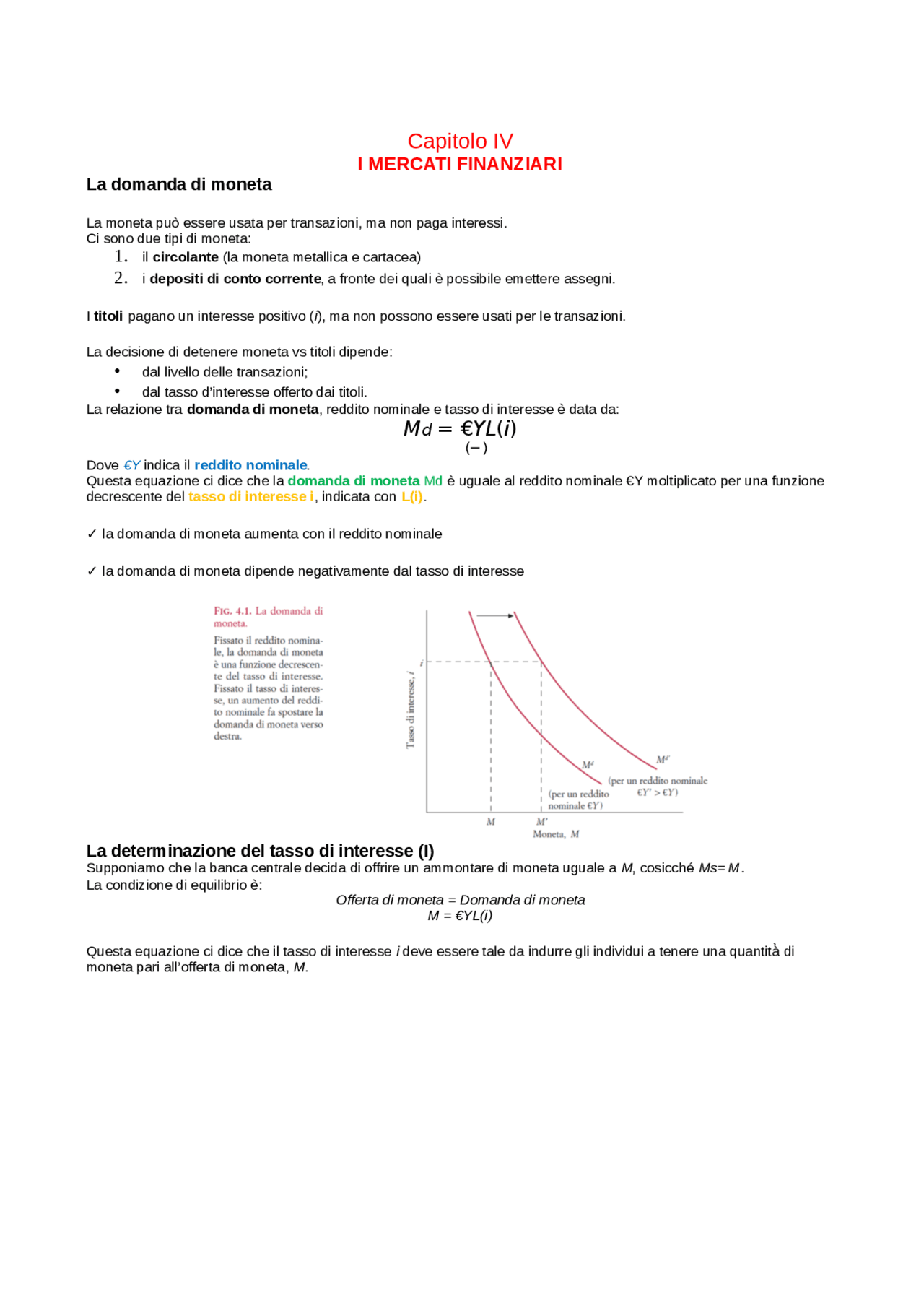 Appunti Completi Corso Macroeconomia Docsity