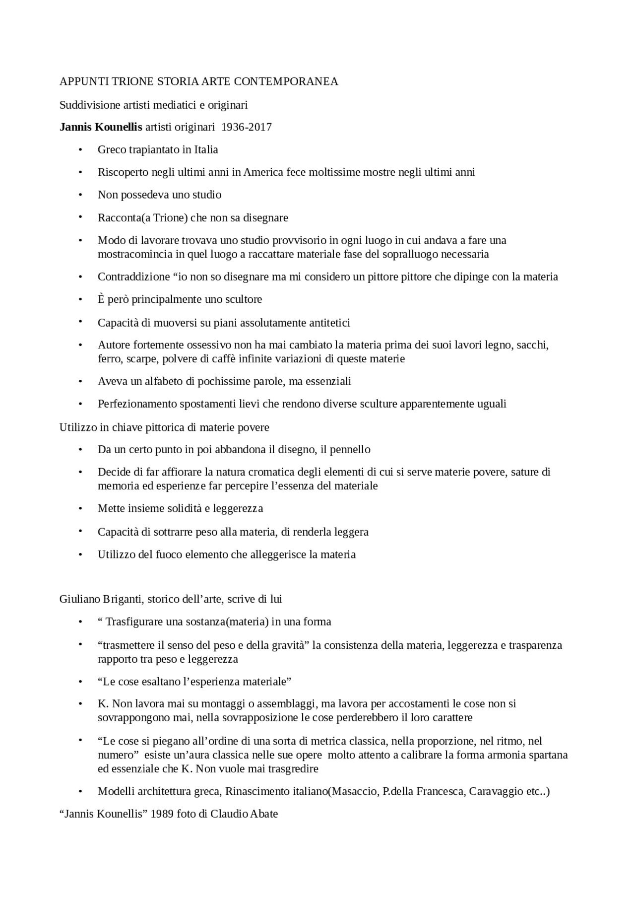 Appunti Lezioni Trione Docsity