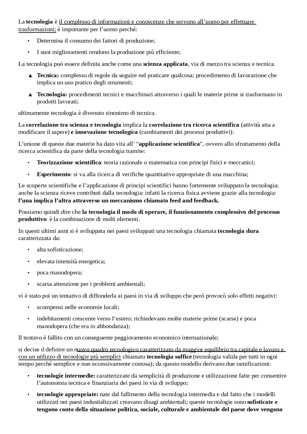 Dispense E Appunti Di Tecnologia Dei Cicli Produttivi Docsity