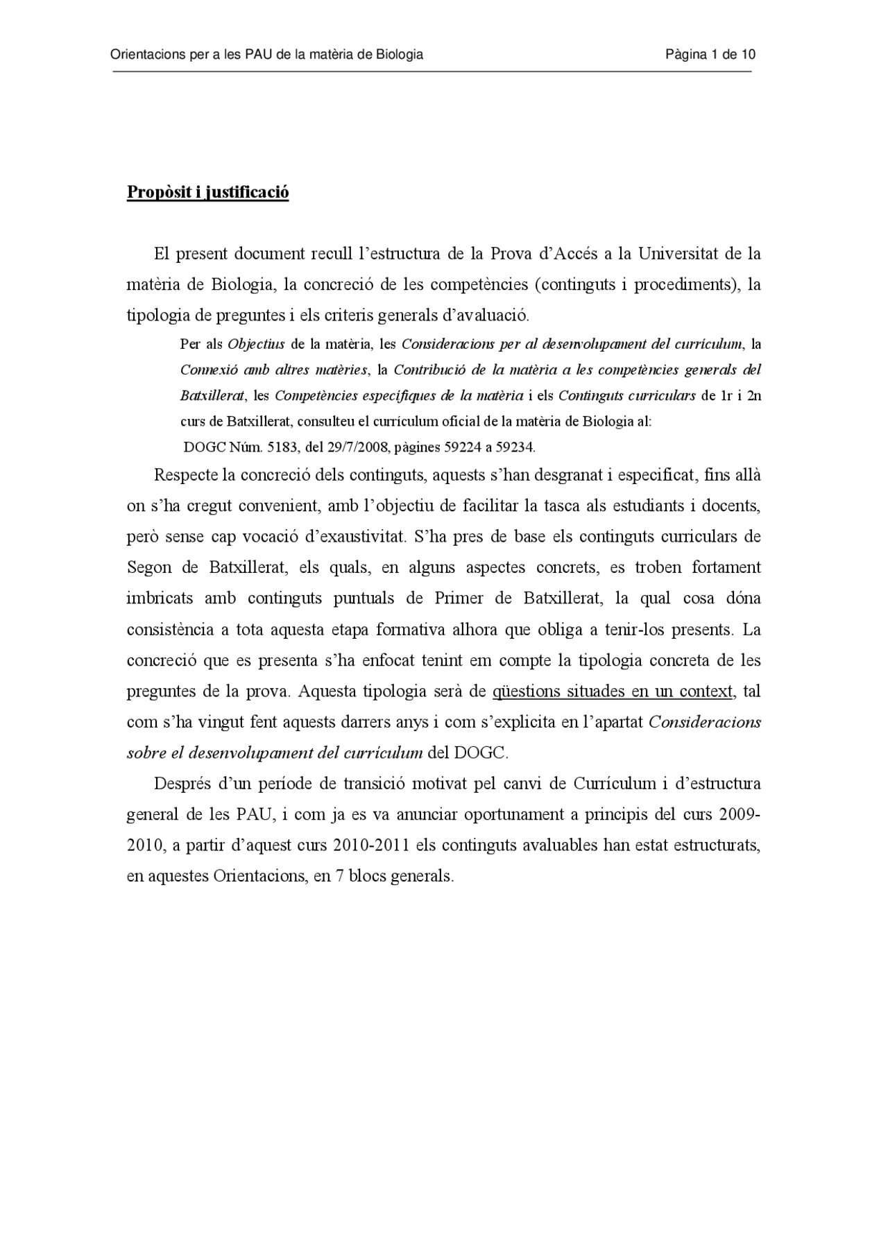 Temari Selectivitat Pau Docsity