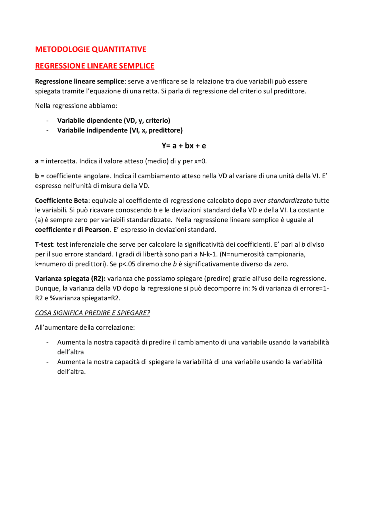 Metodologie Quantitative Costantini Docsity