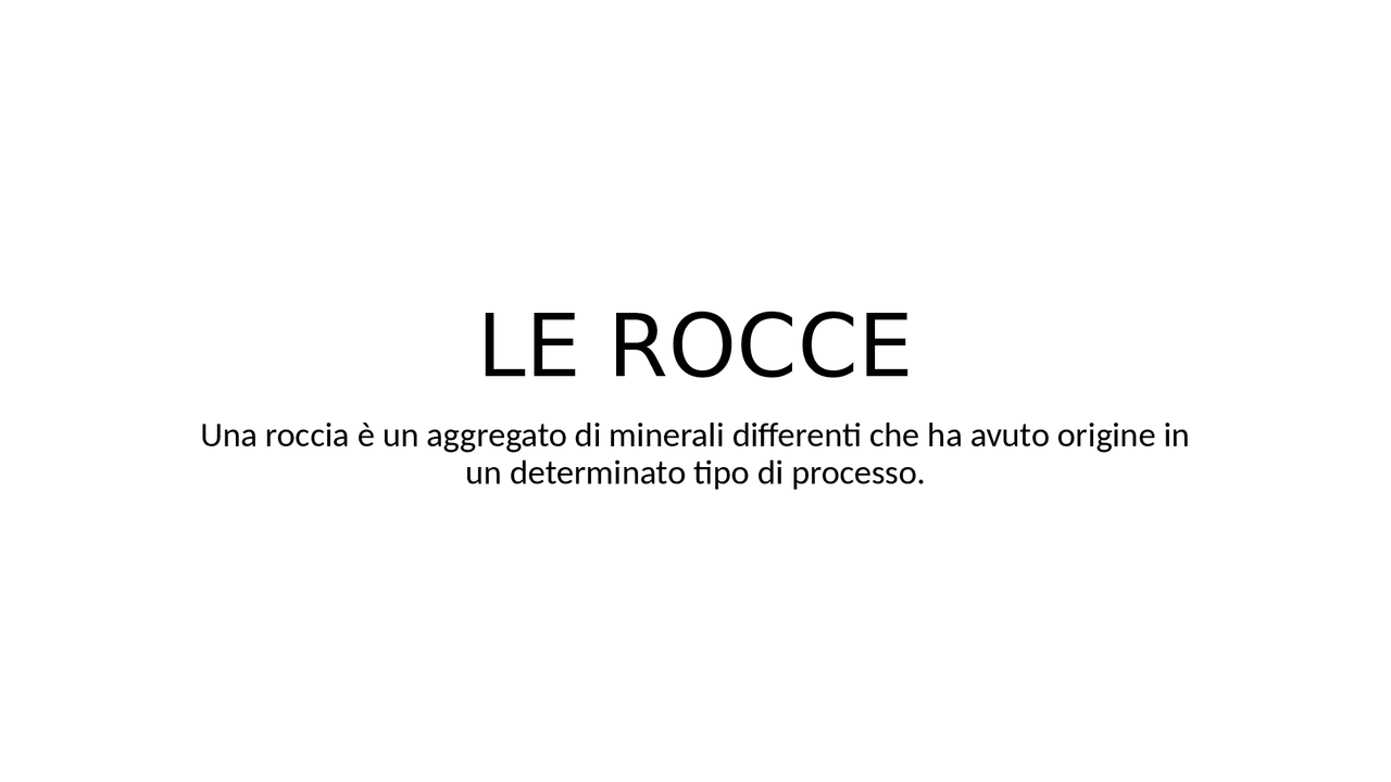 Le Rocce Slide Di Biologia Docsity