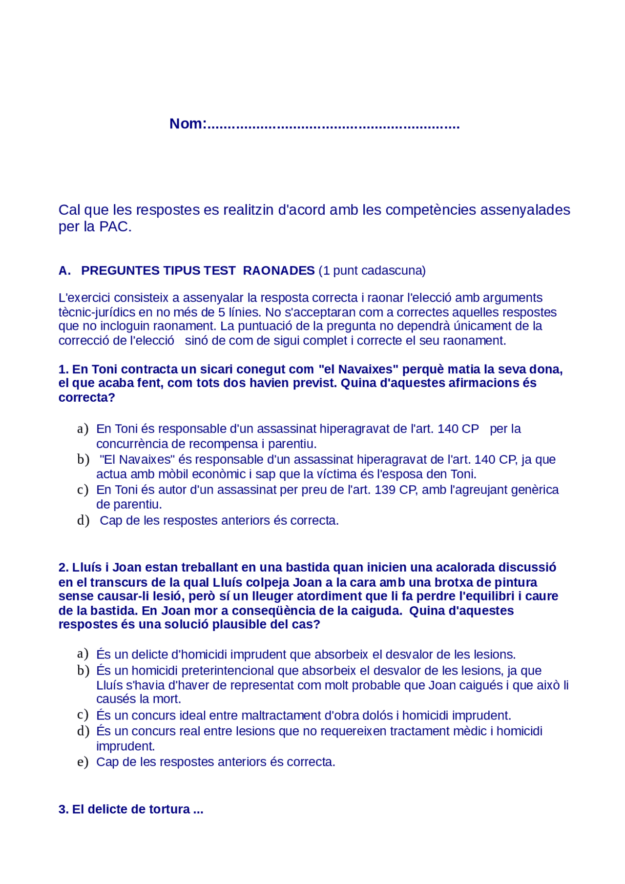 Solució Pac 1 Civil Ii Uoc Docsity