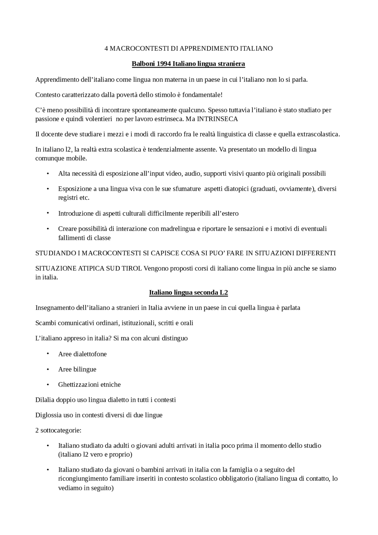 Didattica Dellitaliano Per Stranieri Docsity
