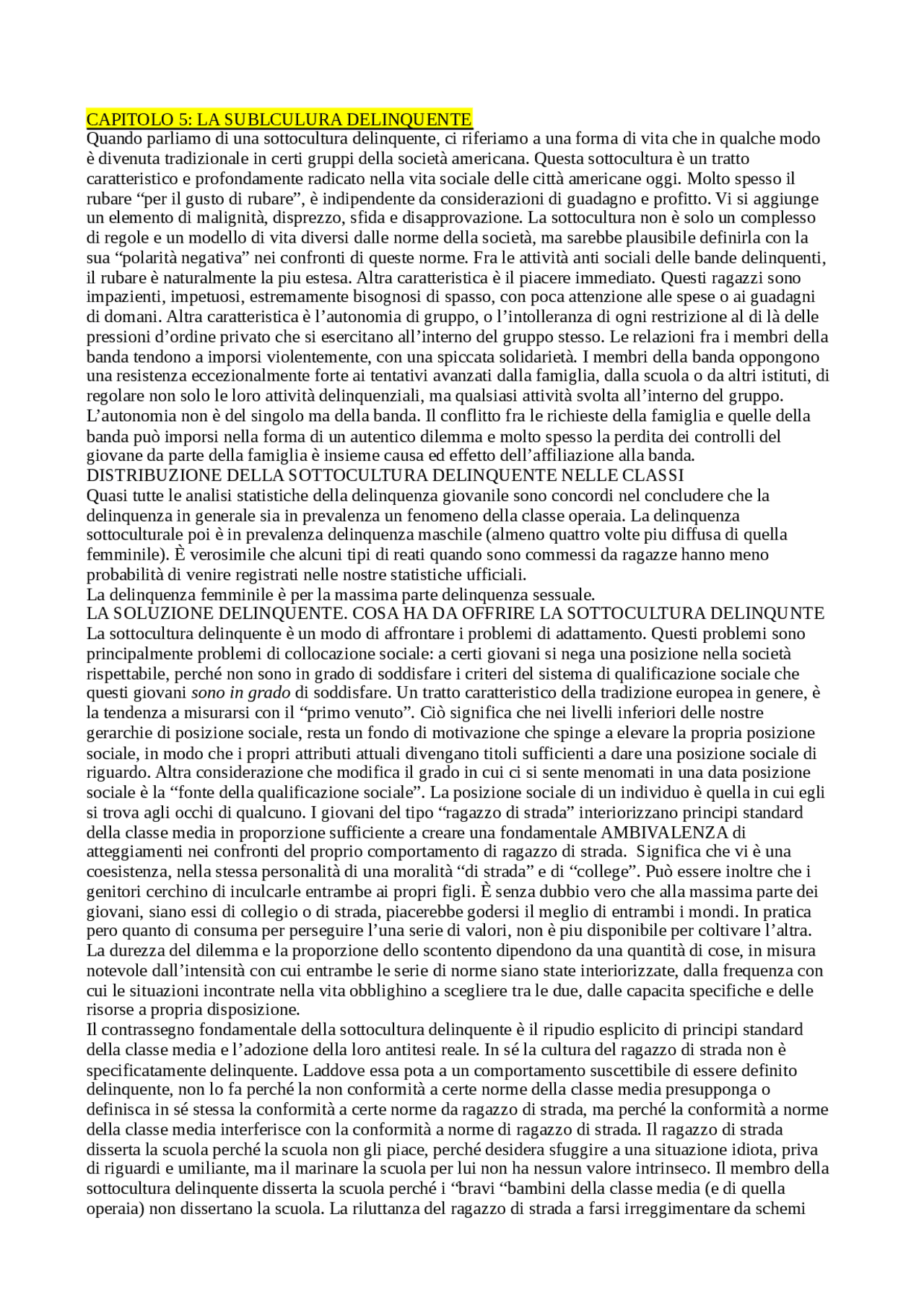 Devianze E Crimine Saitta Rinaldi Docsity