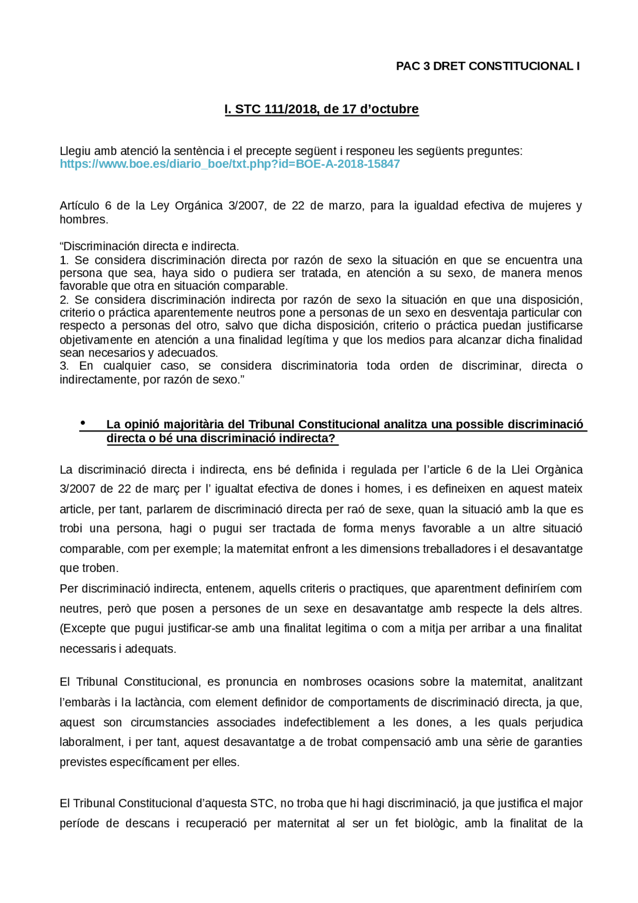 Pac 3 Dret Constitucional Uoc Docsity