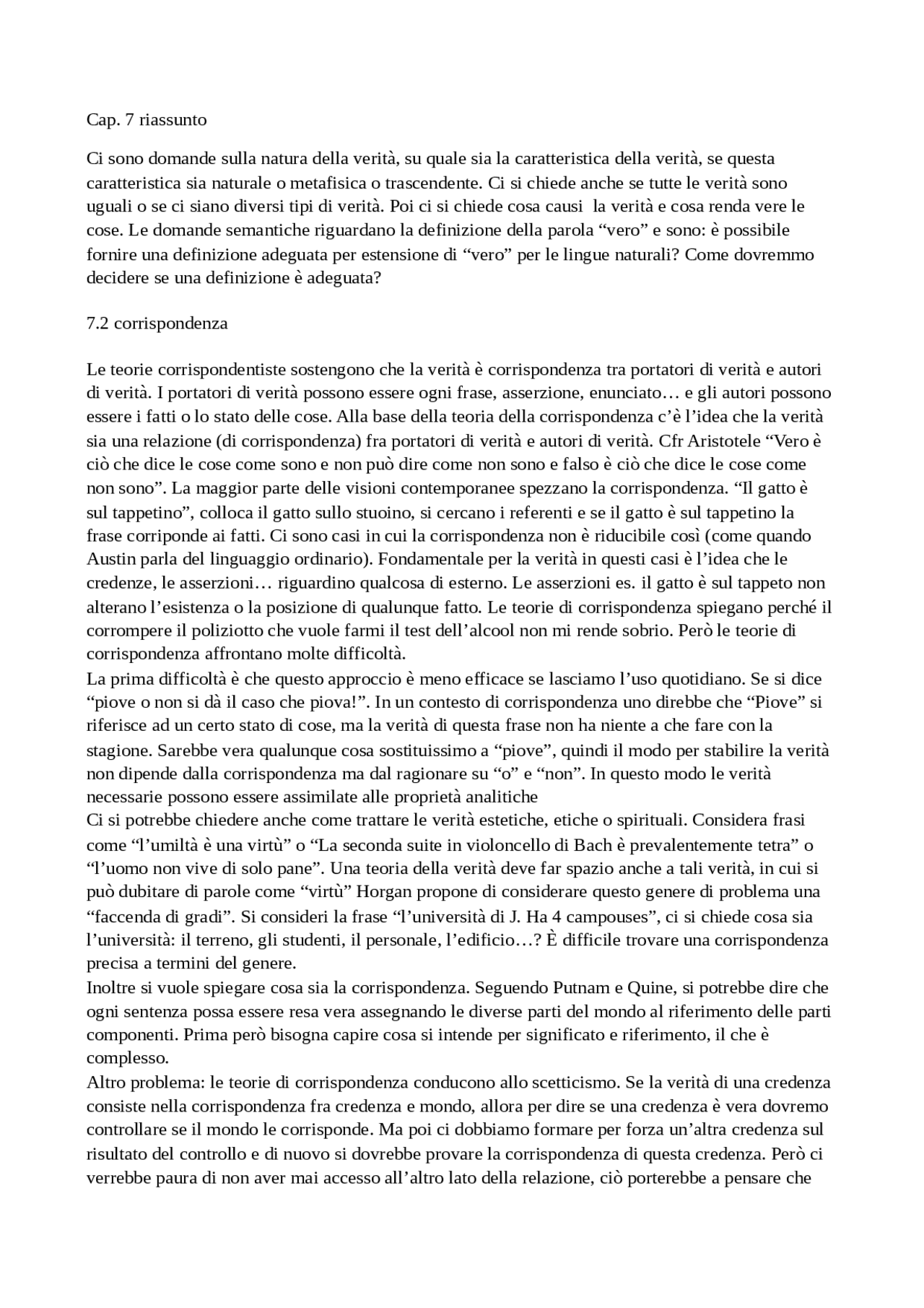 Riassunto E Traduzione Capitolo 7 Docsity