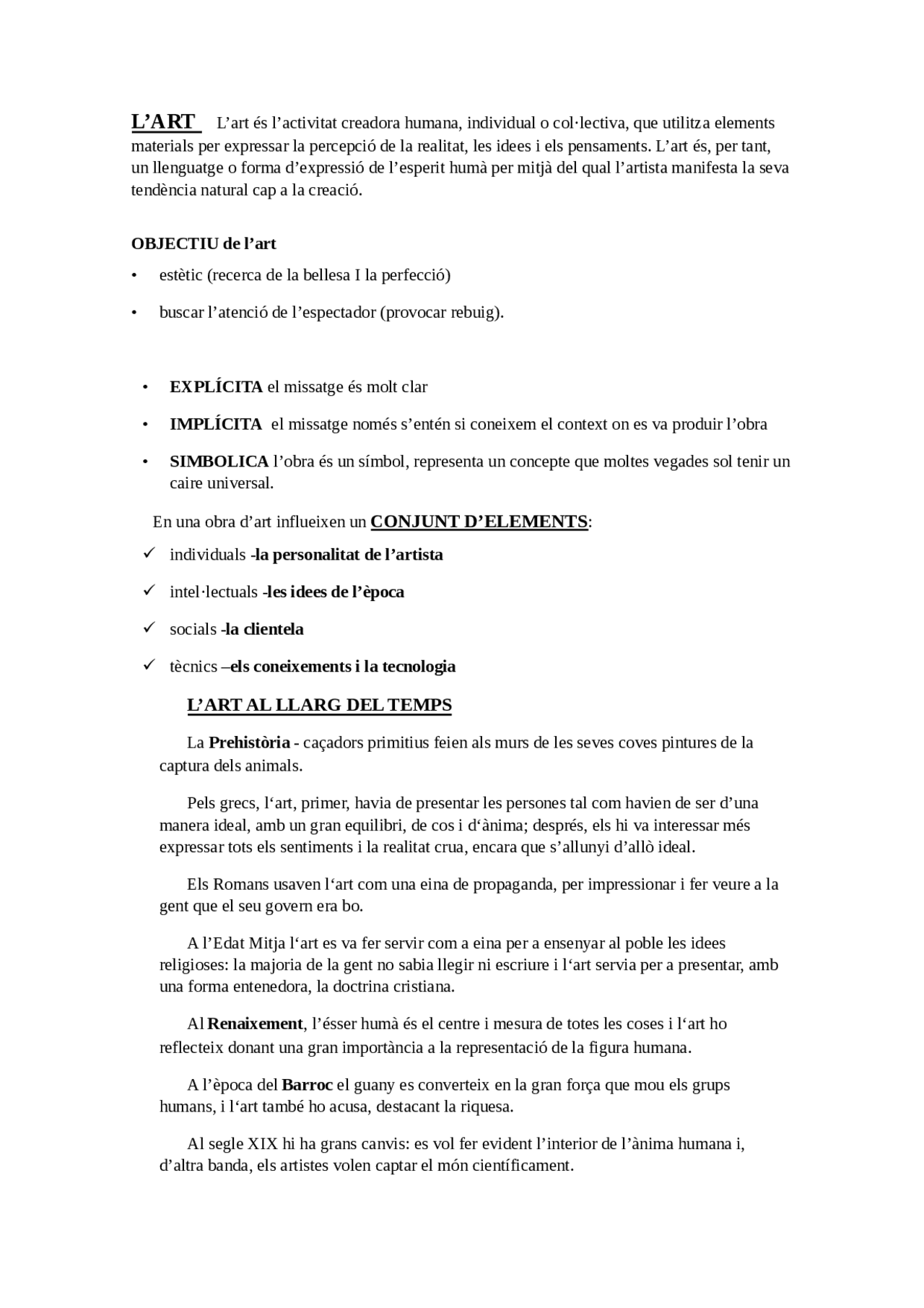 Apuntes Historia Del Arte Docsity
