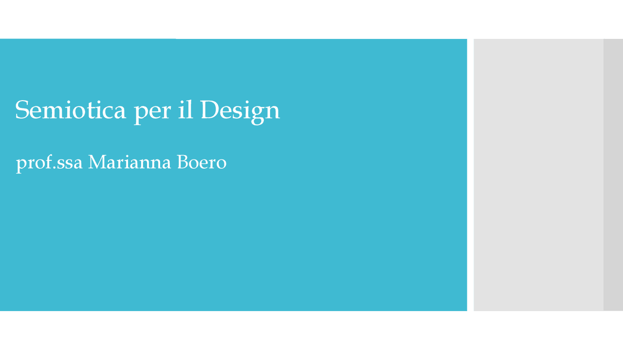 Semiotica Per Il Design Docsity